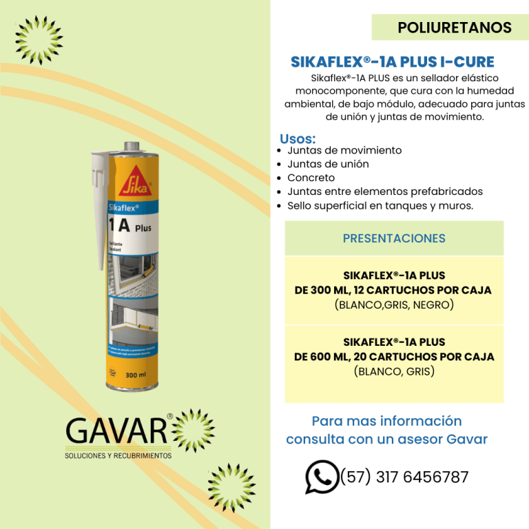 Sikaflex®-1A Plus i-cure – GAVAR